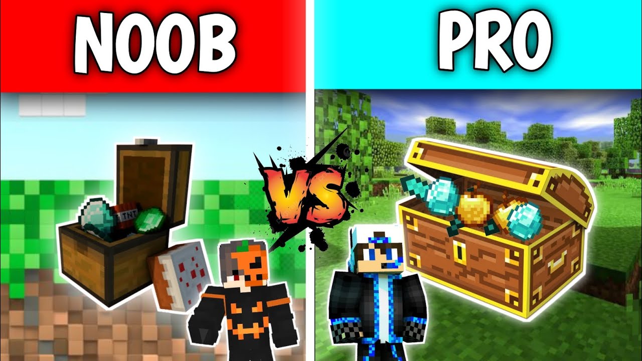 NOOB vs PRO: Find The TREASURE Challenge in Minecraft - YouTube