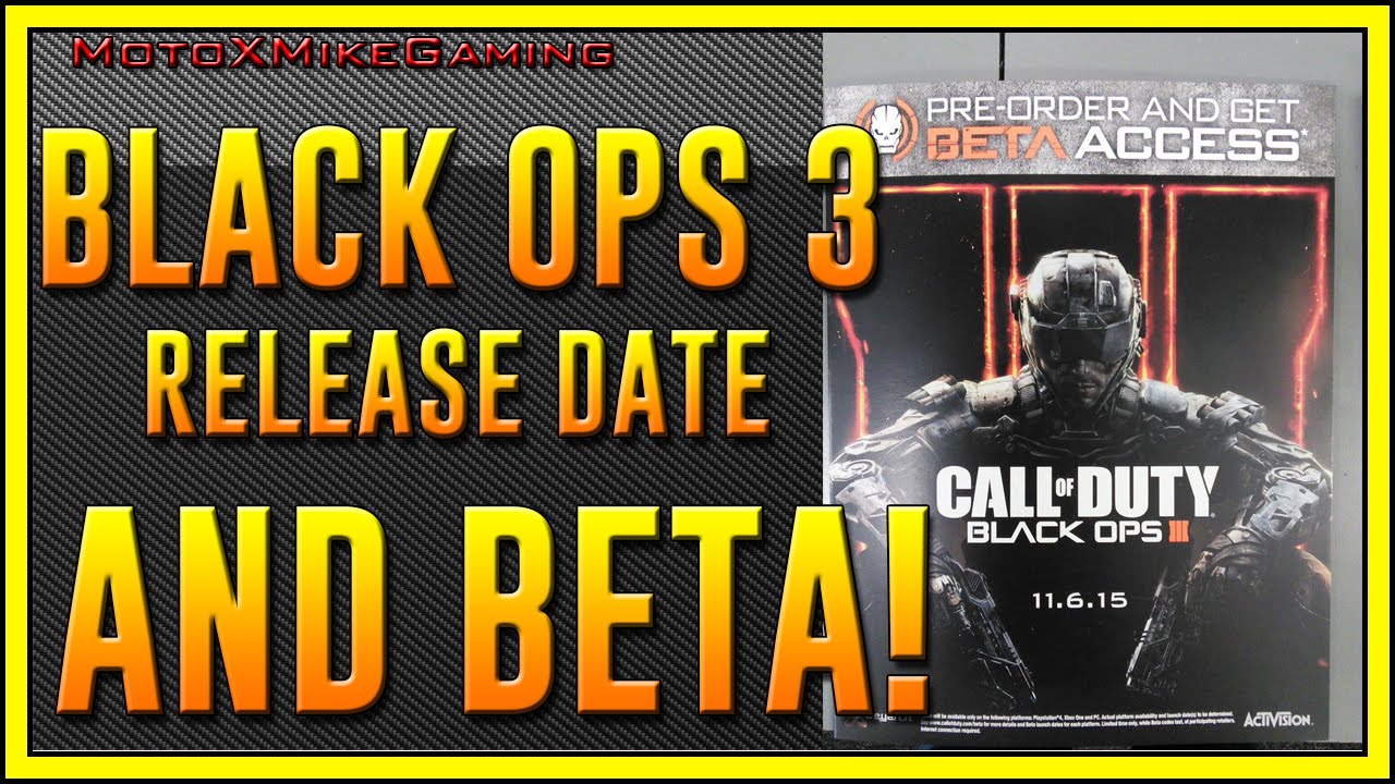 Black Ops 3 RELEASE DATE - COD BO3 BETA + Pre Order - How To Enter ...