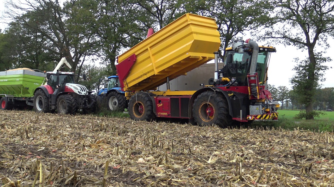 KORELMAIS OVER LADEN CASE IH AXIAL FLOW 8230 STEYR 6300 CVT VREDO VT ...