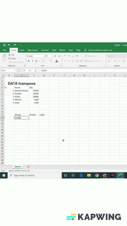 How to Transpose date in Excel | 2023 | - YouTube