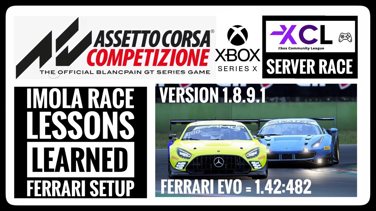 Assetto Corsa Competizione - XCL Server Race - Lessons Learned ...