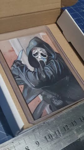 Ghostface sketch card - YouTube