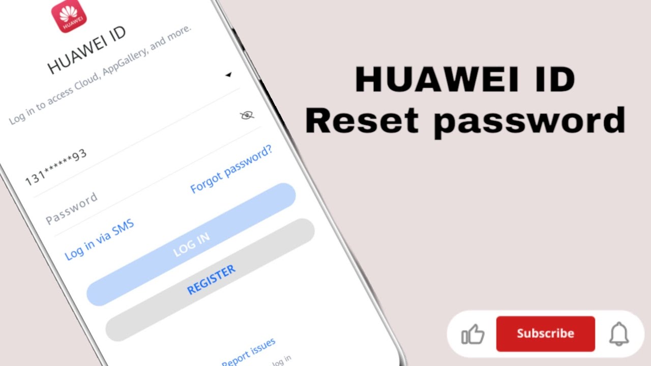 Huawei ID password reset Huawei ID forget Pasword - YouTube