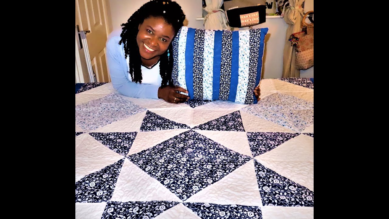 Diamond Star Quilt -LAYER CAKE.. Easy - Pattern available #quilting # ...