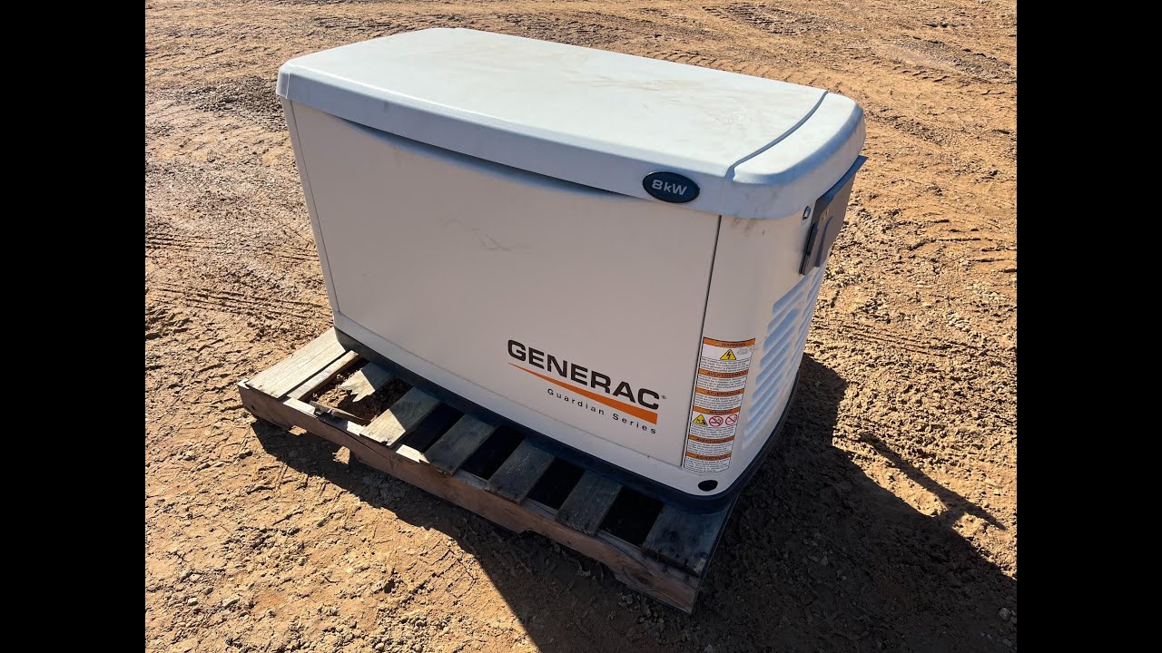 Generac Guardian 8KW Natural Gas/LP Standby Generator (22.5 Hours ...