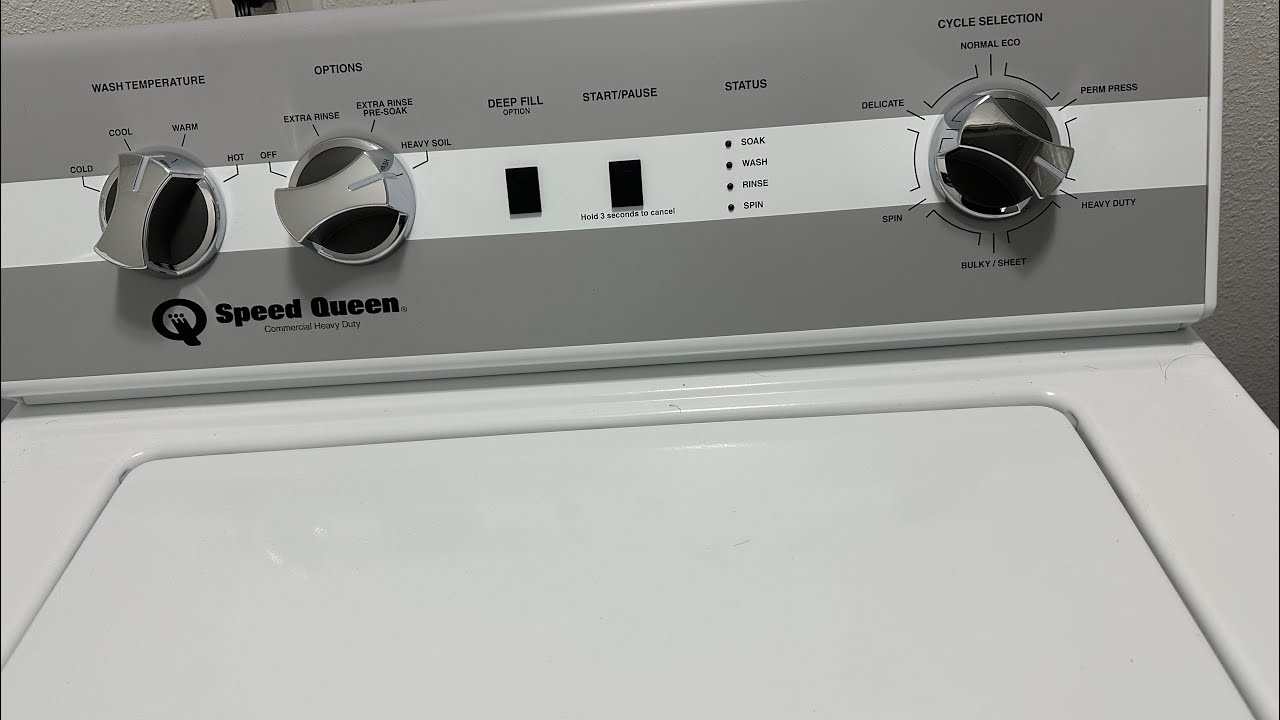 2024 speedqueen tc5 heavy duty extra rinse - YouTube