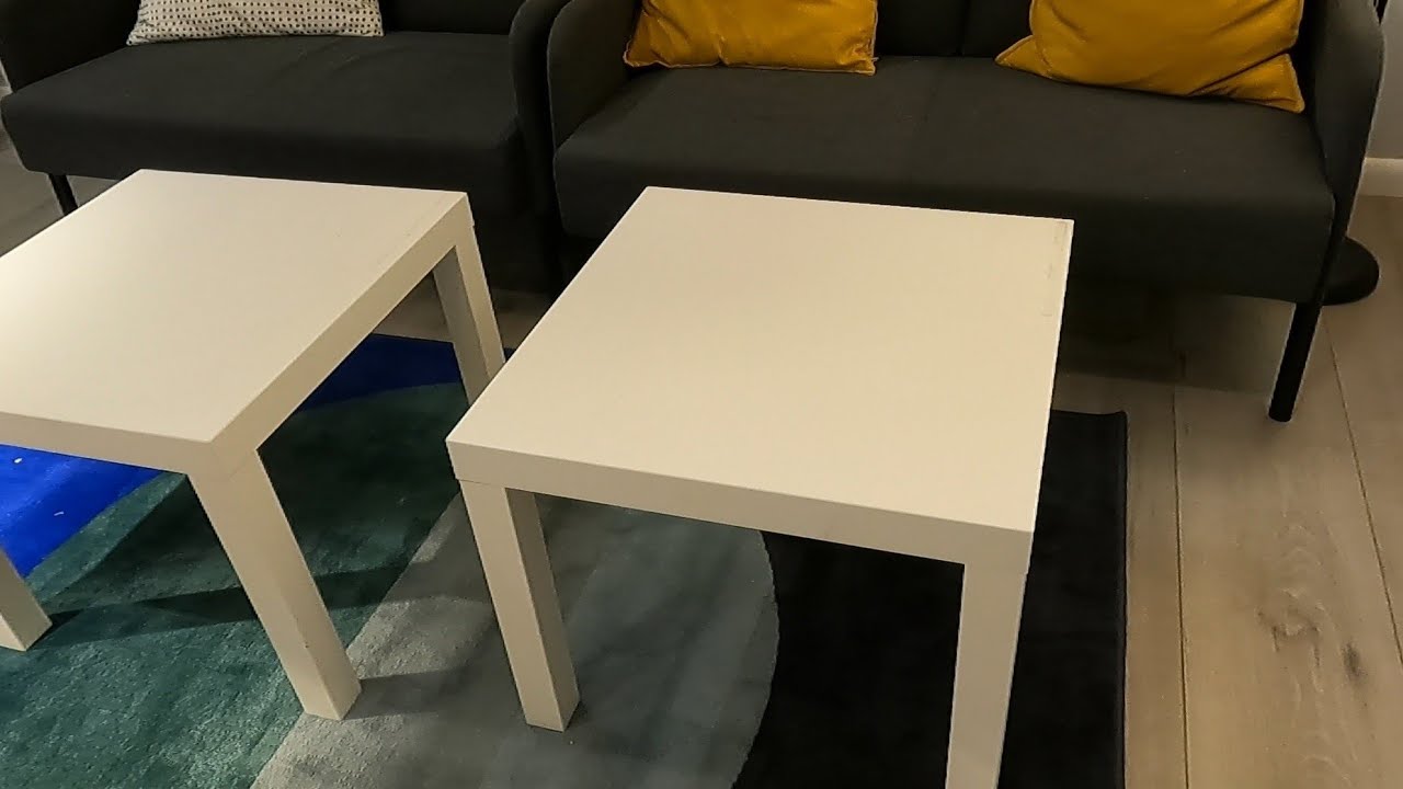 IKEA LACK TABLE END SIDE WHITE 2 PACK CLOSER LOOK IKEA FURNITURE TABLES ...