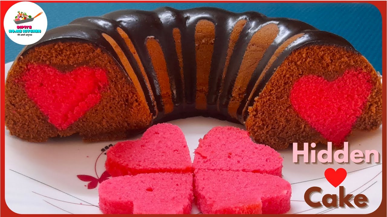 Hidden Heart Cake | Valentine Cake | Chocolate Bundt Cake | Valentine ...