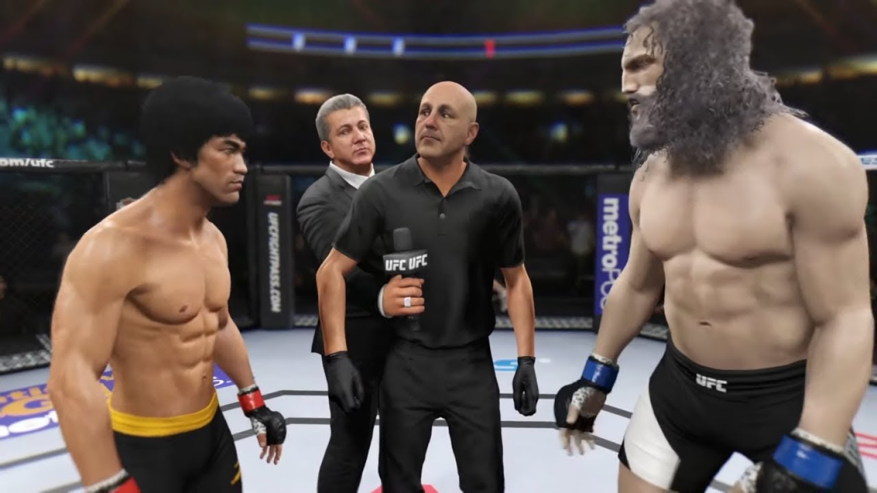 Bruce Lee vs. Zeus (EA Sports UFC 2) - YouTube