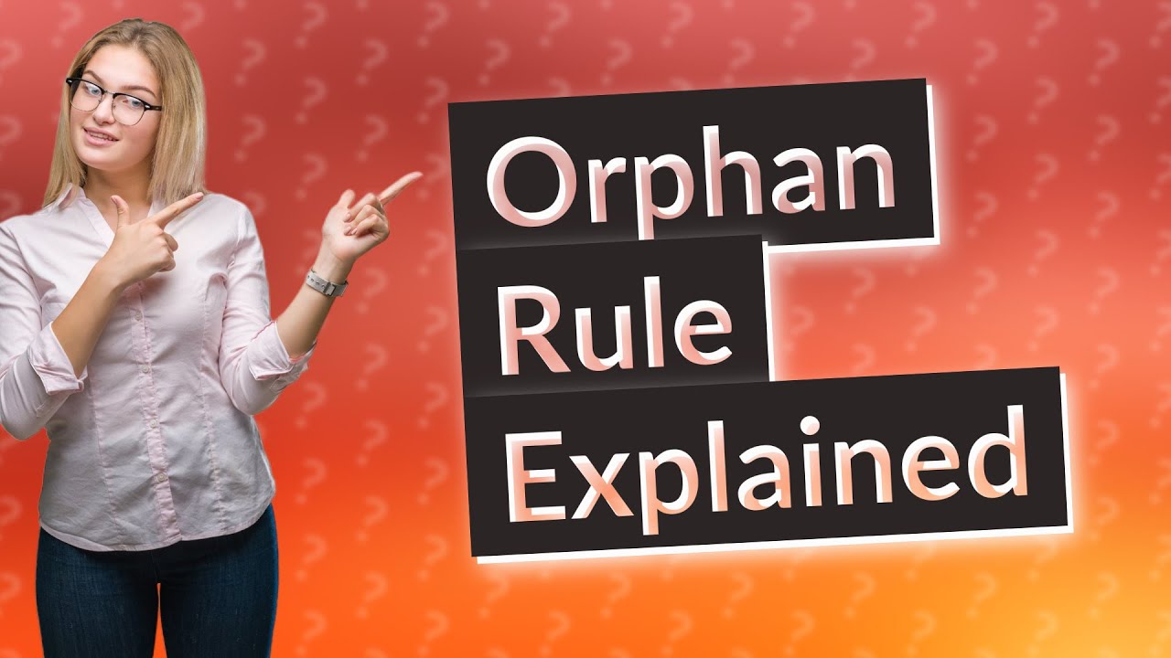 What is the orphan rule in rust? - YouTube