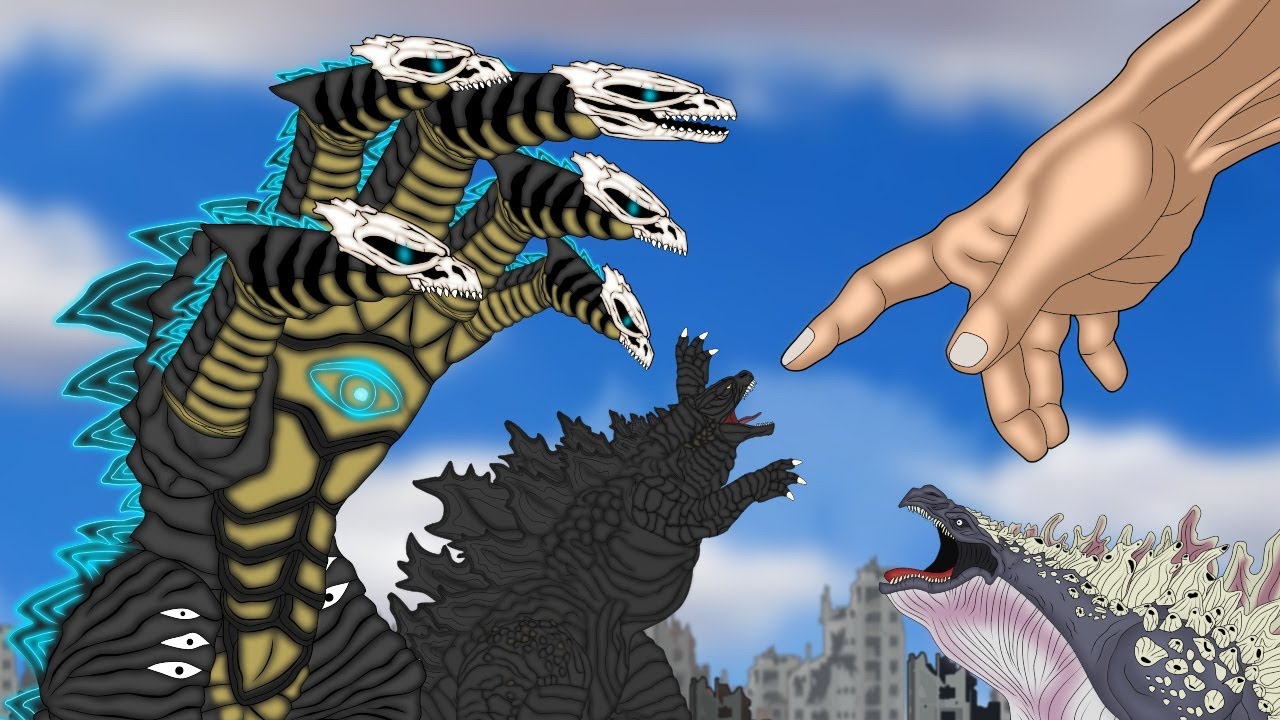 GOD'S HAND ZILLA!!!! Whale Godzilla VS God's Hand Zilla - YouTube