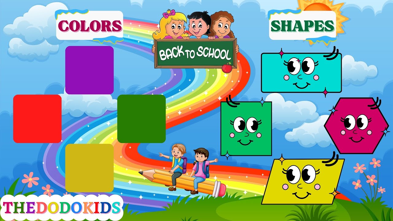 Fun Colors & Shapes Adventure for Preschool Toddlers and Babies - YouTube