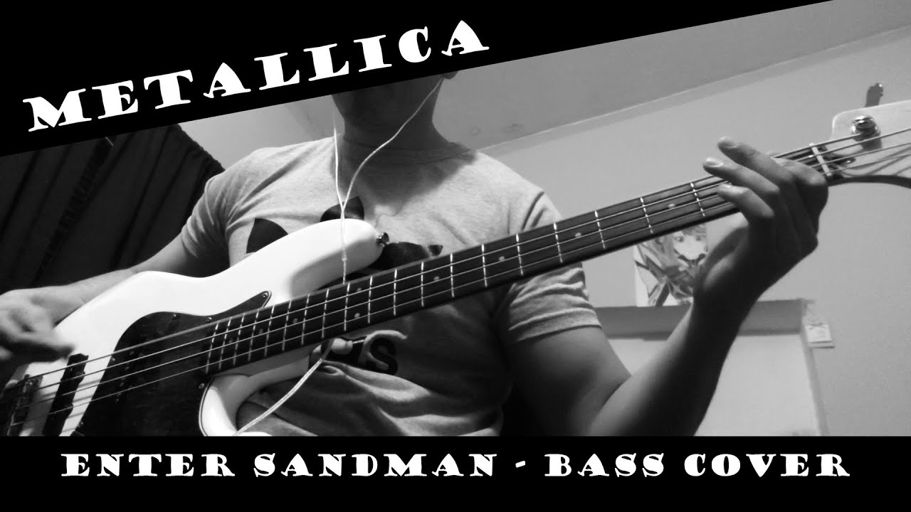 Enter Sandman (Metallica) Bass cover - YouTube
