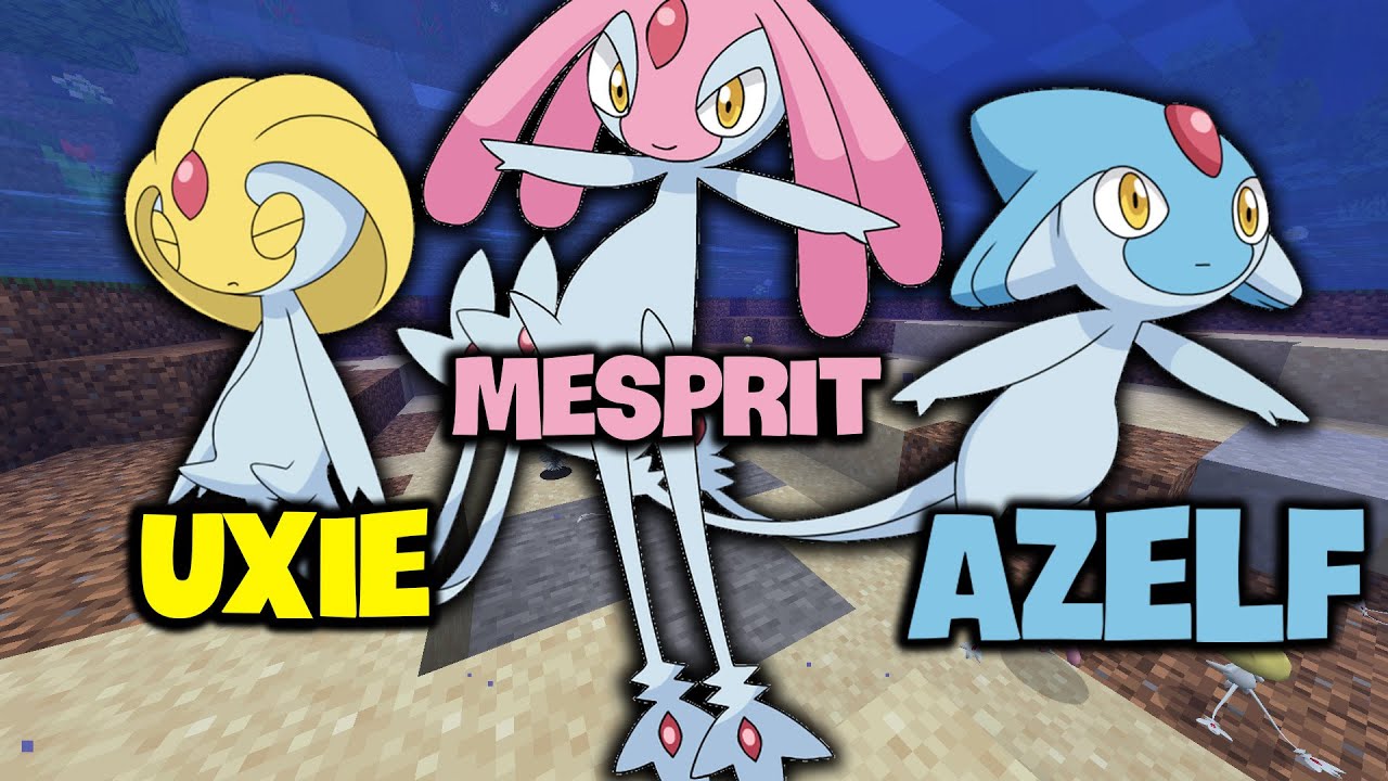 Cách bắt bộ ba Ao Hồ trong Pixelmon 1.16.5 (Mesprit, Azelf, Uxie) - YouTube