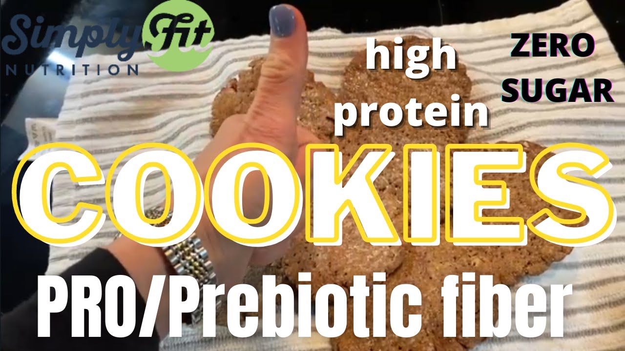 FANTASTIC prebiotic COOKIES with ZERO sugar, high PROTEIN & Fiber - YouTube