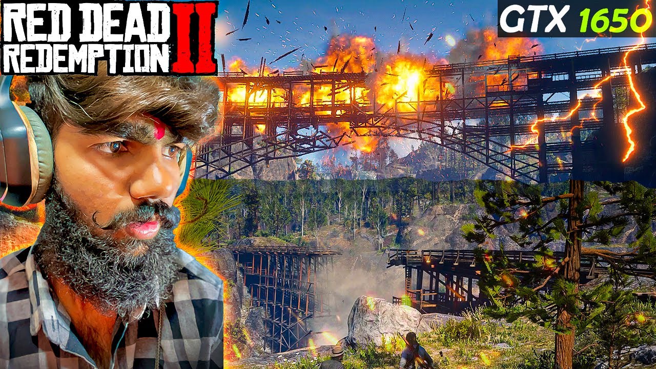 Blowing Up Train Bridge With John Red Dead Redemption 2 - GTX 1650 ...