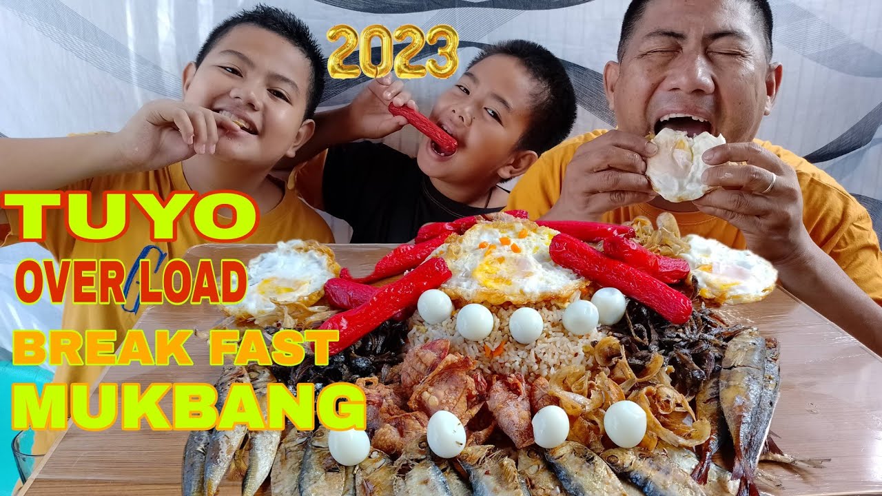 Tuyo Overload Breakfast Mukbang - YouTube