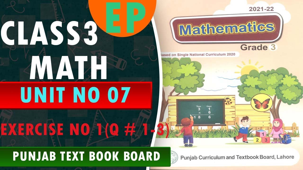 Class 3 Math book Unit 7 (Exercise no1 Q#1-3) | Carrol diagram | Data ...