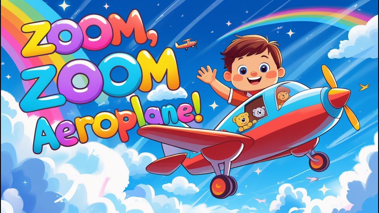 Zoom Zoom Airplane ️ | Fun Nursery Rhyme for Kids - YouTube