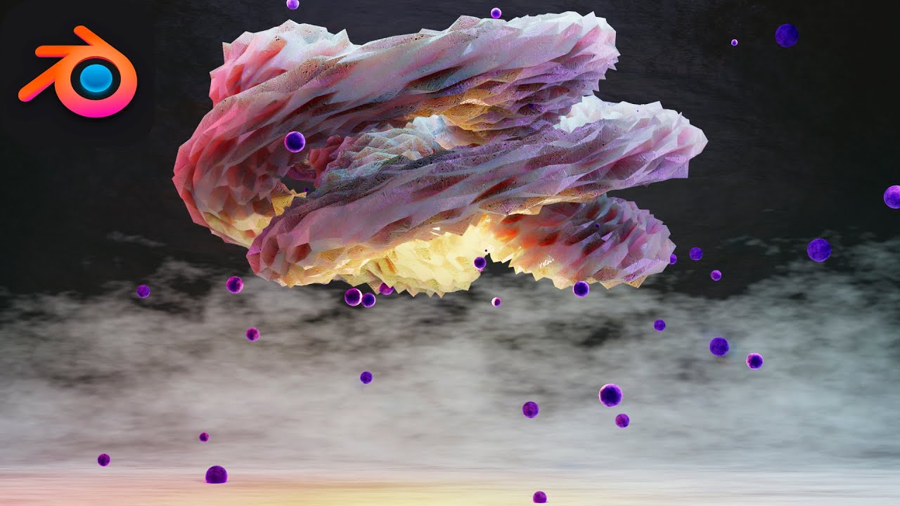 Abstract model in Blender / beauty of displacement - YouTube