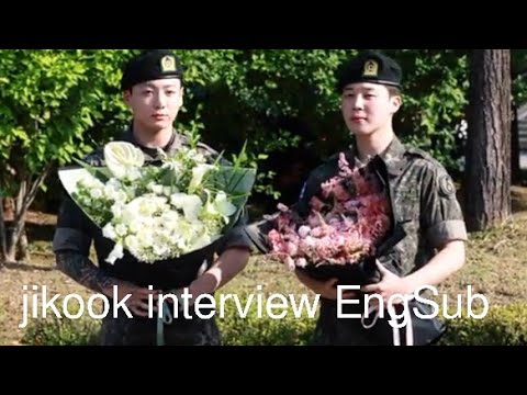 Jimin jk military discharge interview Eng sub. Jikook military ...