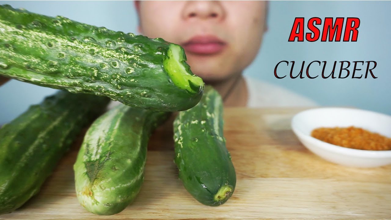 #42 ** ASMR CUCUMBER * Crunchy Eating Sounds | No Talking | ASMR CHUNS ...