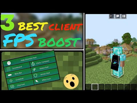 🔥Top 3 incredible clients for minecraft pe🔥 FPS Boost Client MCPE 1.20 ...
