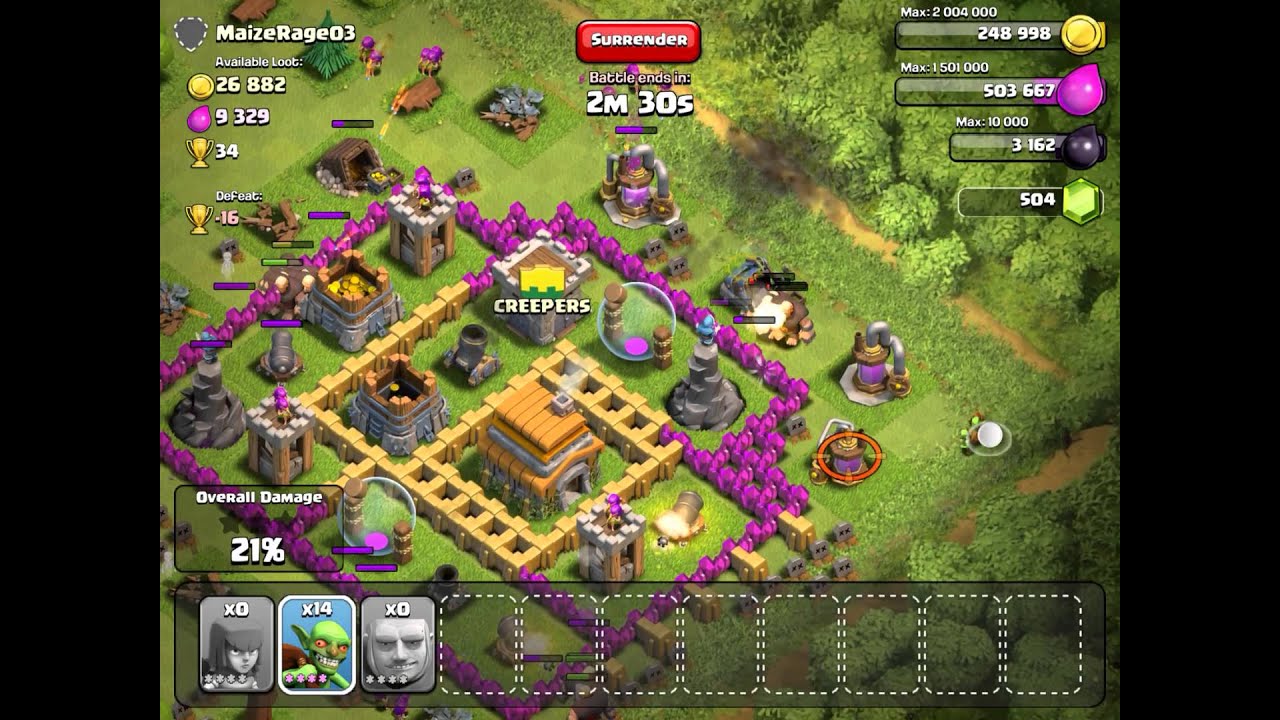 Clash of Clans - Worst Troops layout EVER - Daily Attack #1 - YouTube