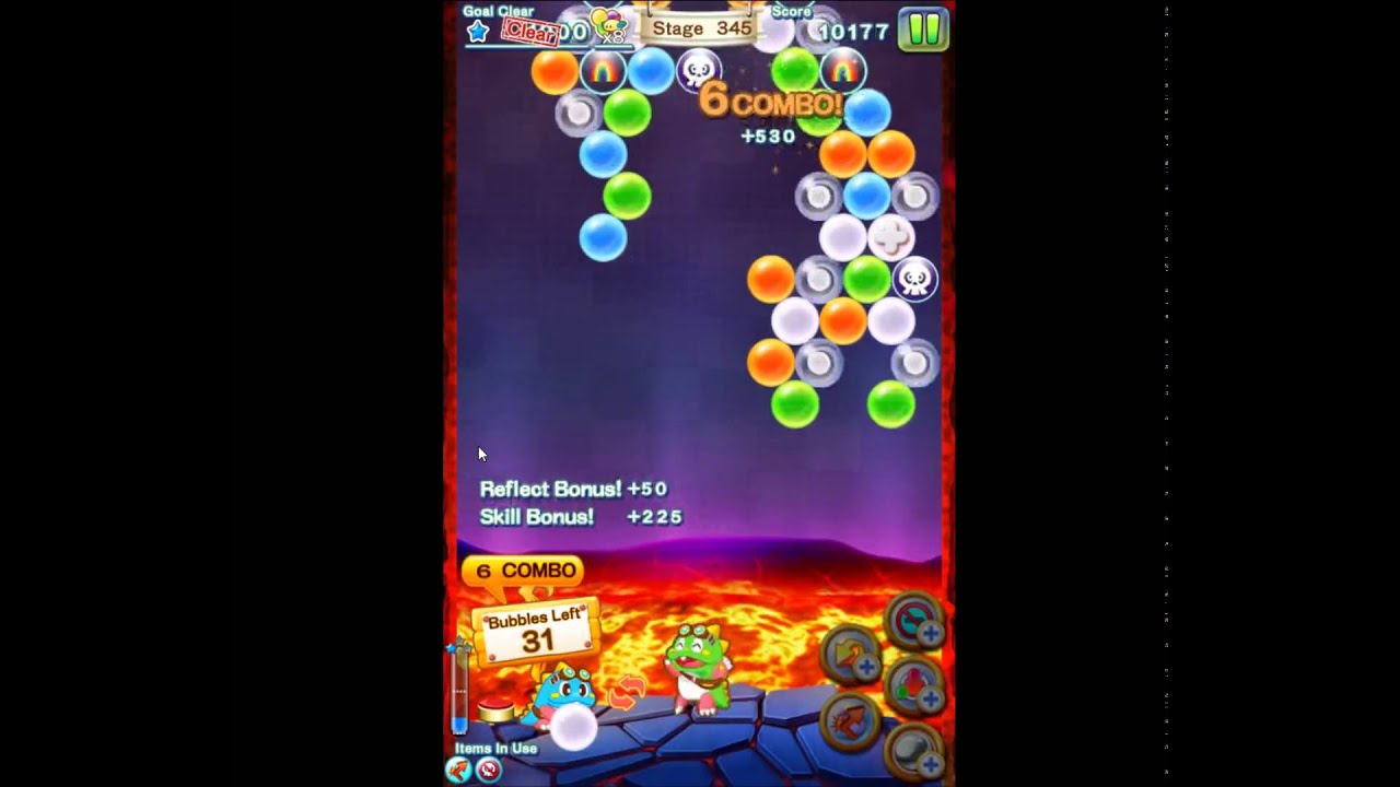 LINE Puzzle Bobble Stage 345 / LINE パズルボブル ステージ 345 - YouTube