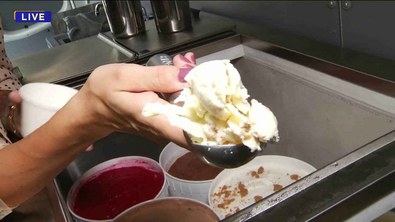 Food Truck Friday: Making the Famous Blue Cow Ice Cream - YouTube