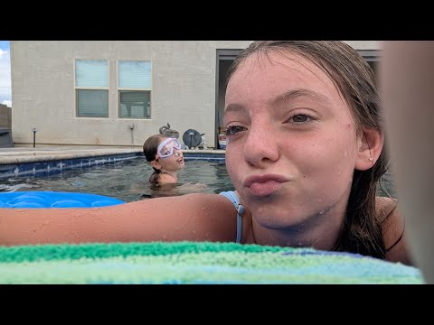 Before and after pool day