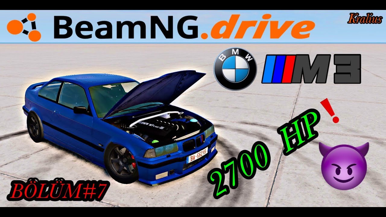 Beam NG Drive | 2700 HP BMW M3 E36 | #beamngdrive - YouTube