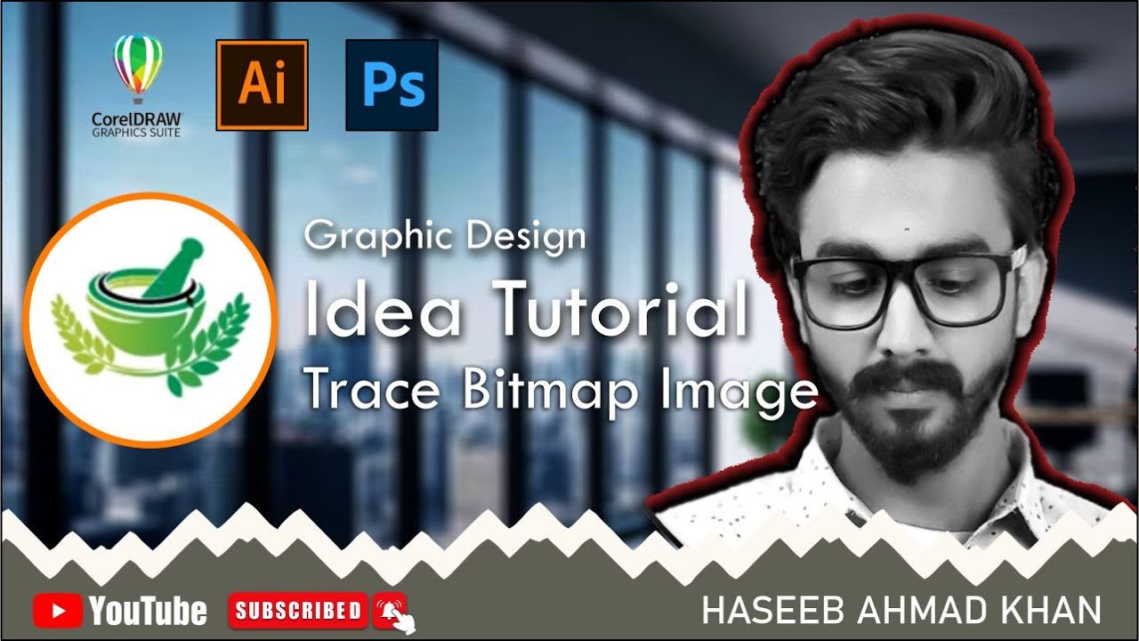 how to convert bitmap logo into orignal logo - YouTube
