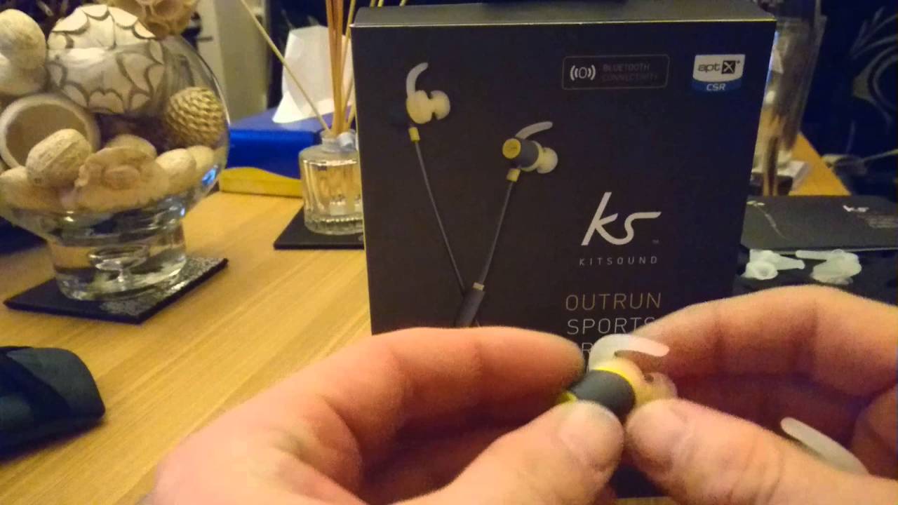 KS KITSOUND BLUETOOTH SPORTS OUTRUN EARPHONES - YouTube