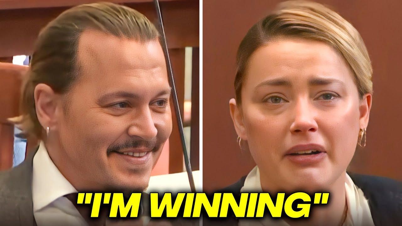 Johnny Depp LAUGHING On Amber Heard CRYING During her Testimony - YouTube