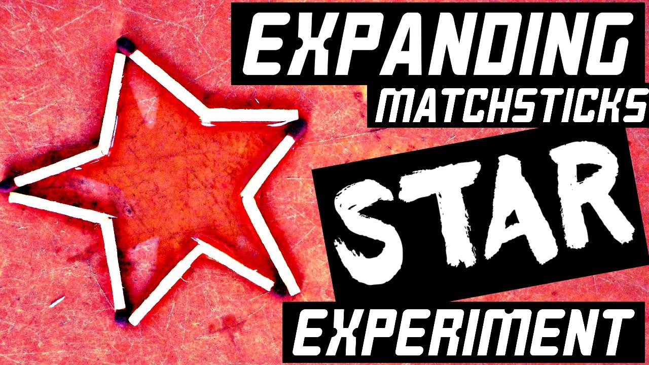 #CLoUDY_SCiENCE | Expanding matchstick star experiment |Amazing science ...