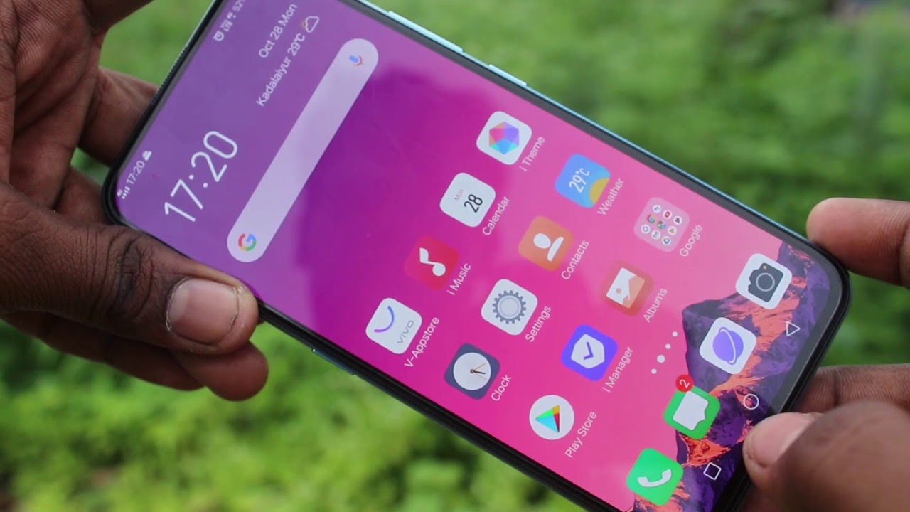How to set pattern lock password in Vivo V17 Pro - YouTube