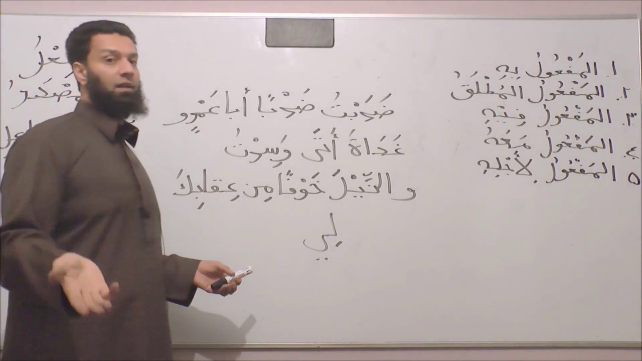 Arabic Grammar For All - Lesson 33 - Part 6 - المفاعيل الخمسة - Abu ...
