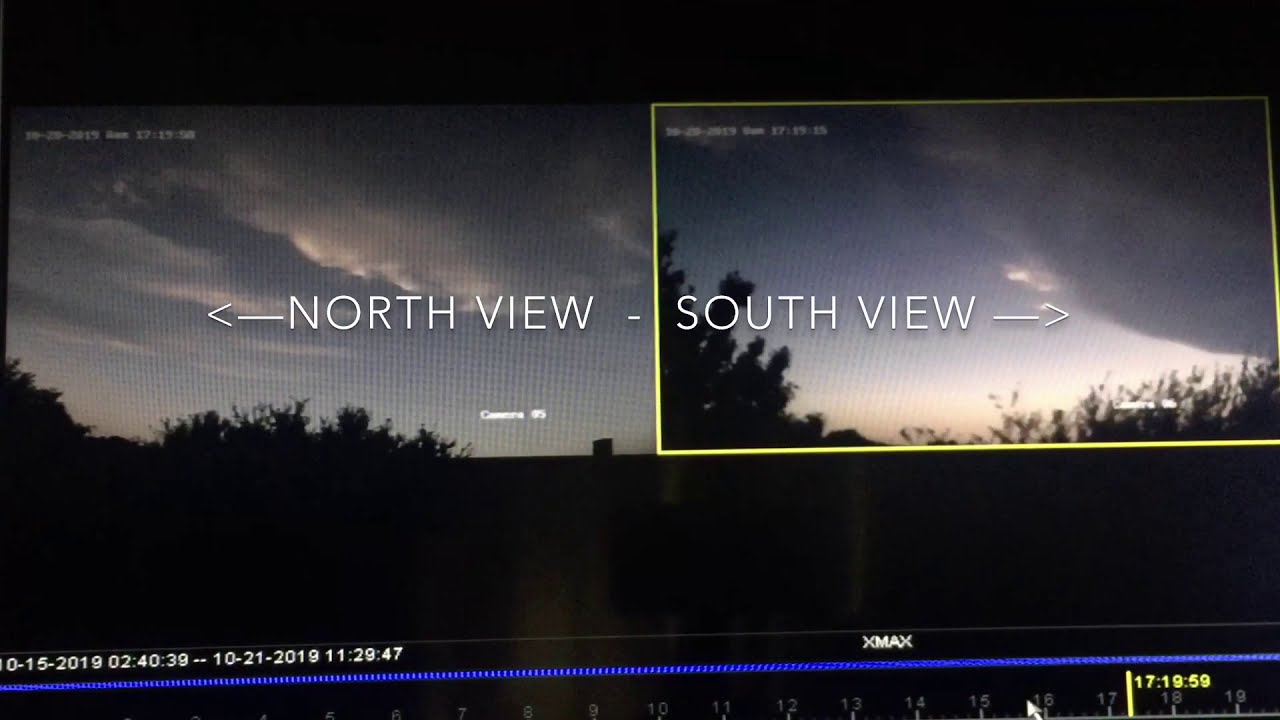 Dallas Tornado Storm System - Sky Cam Capture of Lightning & Hail ...