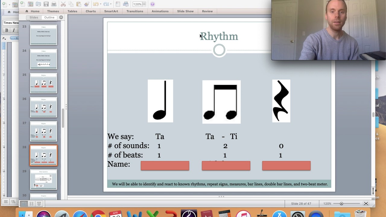 1st Grade Rhythm Lesson 3.2 - YouTube