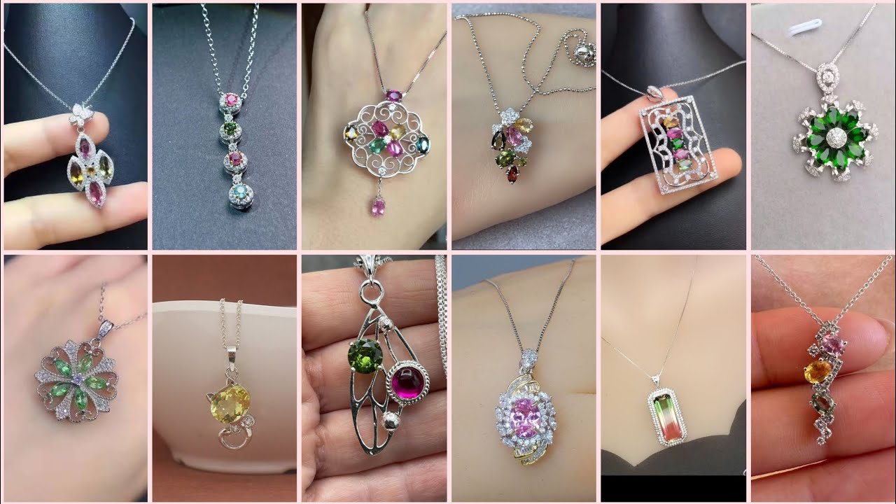 latest awesome silver pendant design ideas for party/office wear - YouTube