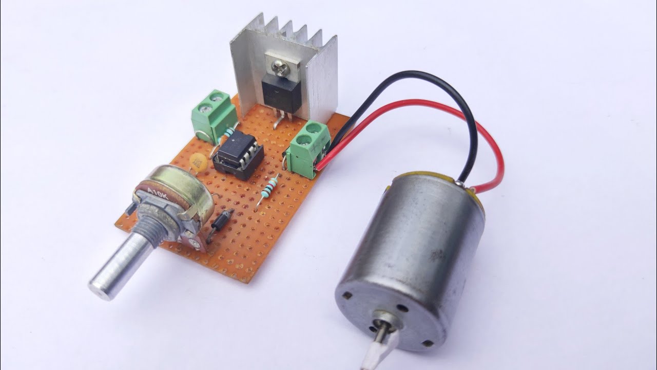PWM speed controller with 555 ic - YouTube