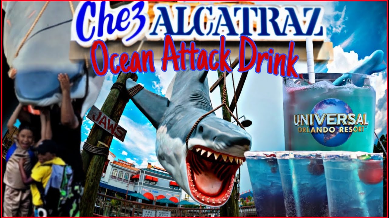 Ocean Attack Drink At Universal Studios Chez Alcatraz - YouTube