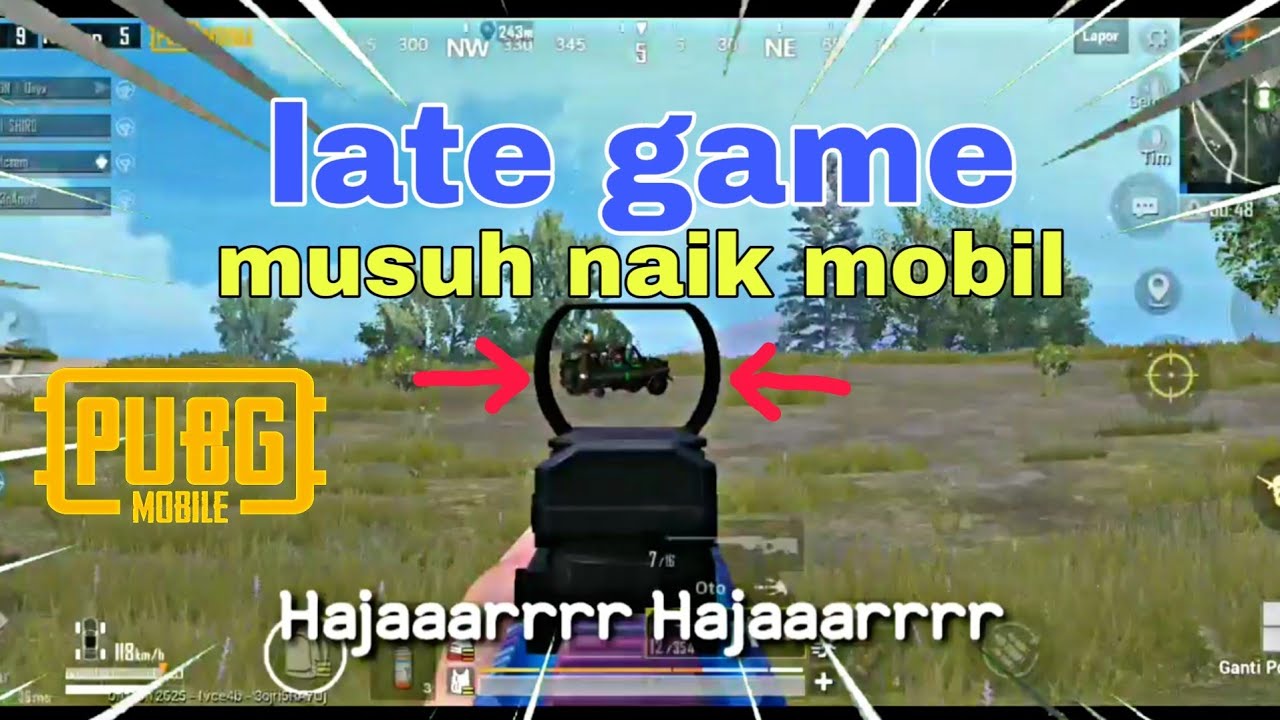 Late game musuh naik mobil, hajarrr | PUBG MOBILE - YouTube