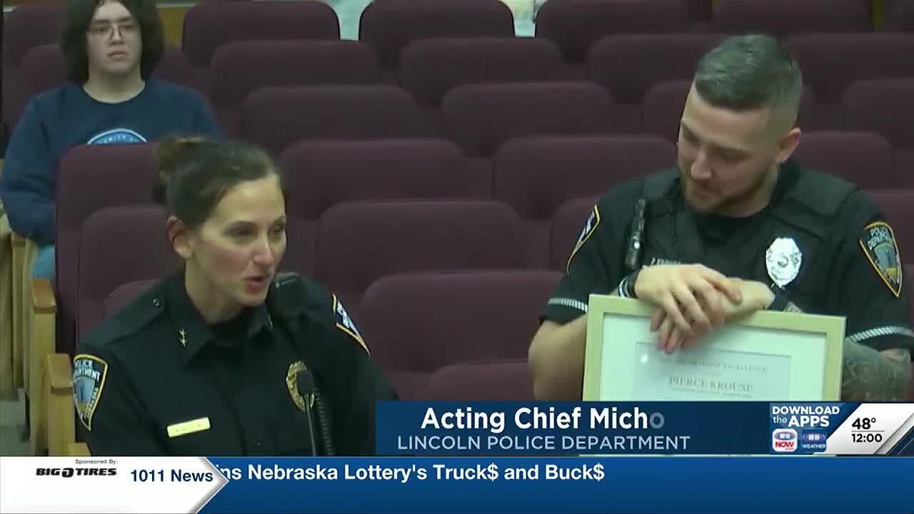 Lincoln Police officer honored for rescuing woman from Holmes Lake in ...