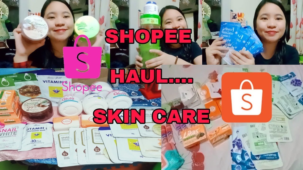SHOPEE HAUL NG MGA SKIN CARE MGA FACIAL MASK AND MOISTURIZING - YouTube