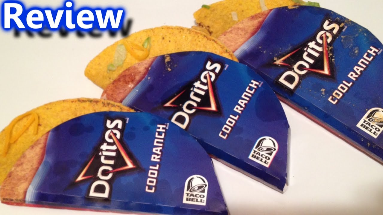 Cool Ranch Doritos Locos Tacos TACO BELL - Food Review - (2013) - YouTube