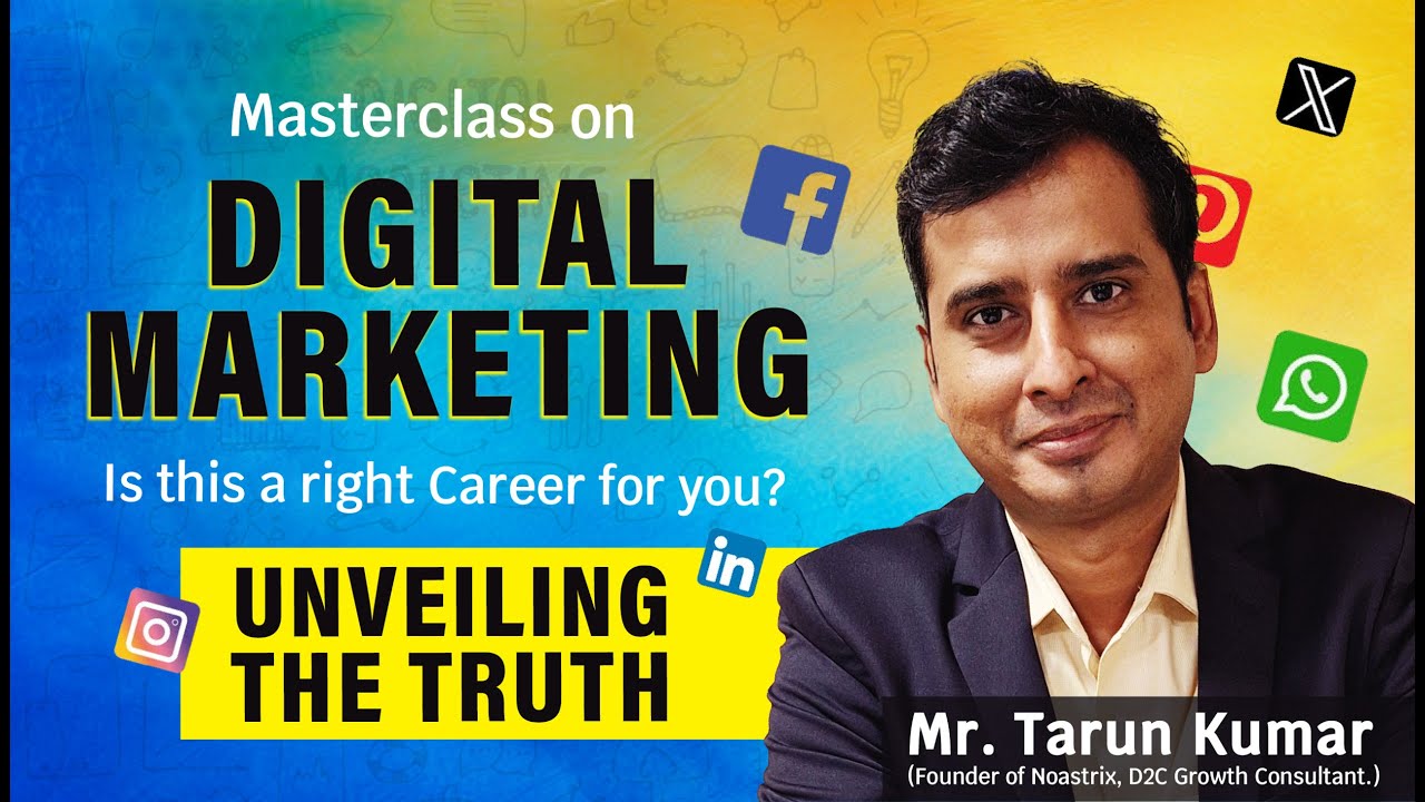Master Class on 'Digital Marketing: Applications and Career Opportunities' by Mr. Tarun Kumar ...