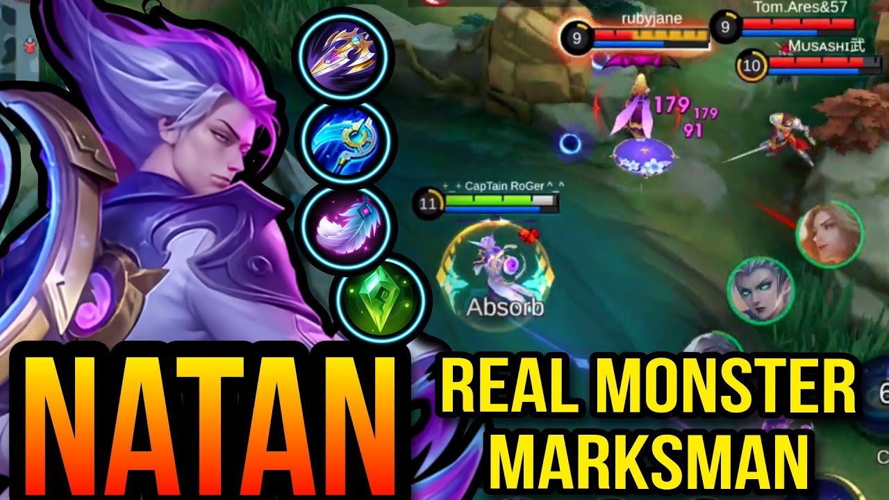 Natan The Real Monster Marksman | Top Global Natan Gameplay & Build | MLBB - YouTube