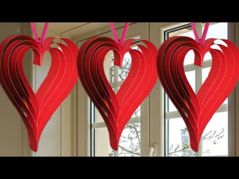 Valentine's Day Craft ideas, Valentine's Day decoration craft, Valentine's Day craft with paper